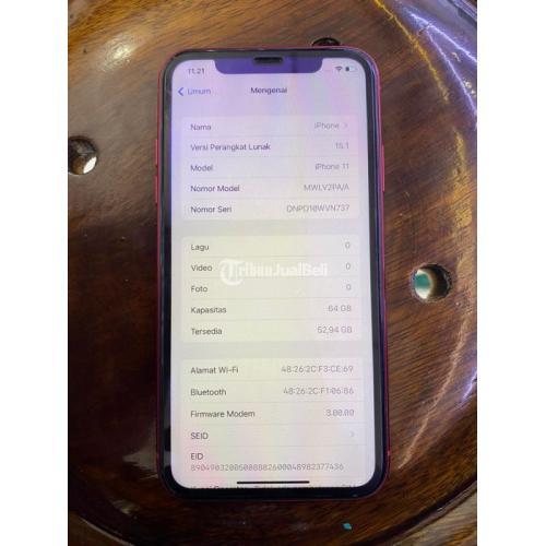 HP iPhone 11 64Gb Ex iBox Second Fullset All Operator Nego di Solo ...