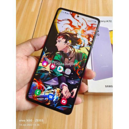 HP Samsung Galaxy A72 8/256GB NFC Second Fullset Normal Mulus di ...