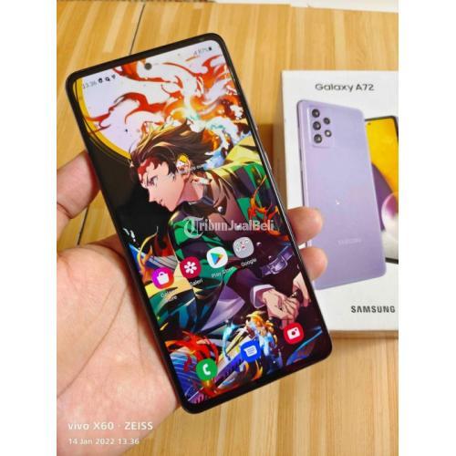 HP Samsung Galaxy A72 8/256GB NFC Second Fullset Normal Mulus di ...