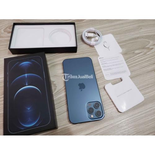HP iPhone 12 Pro Max 128GB Blue Pasific Second Fullset Mulus di ...