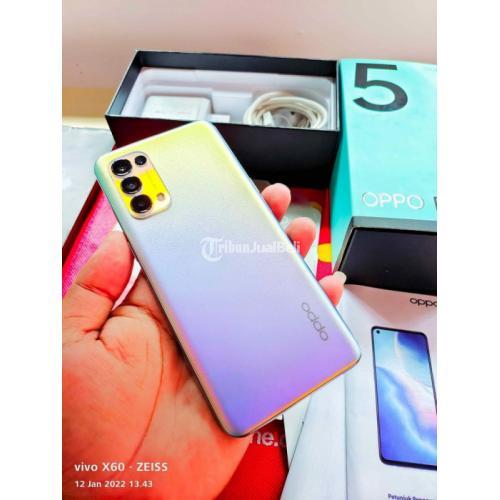 HP Oppo Reno 5 Silver Ram 13/128GB Second Fullset Mulus Normal di ...