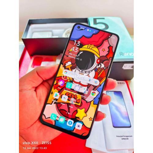 HP Oppo Reno 5 Silver Ram 13/128GB Second Fullset Mulus Normal di ...