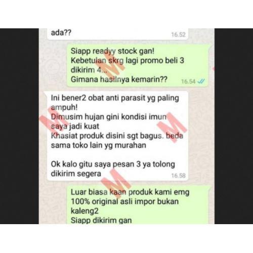 Obat Intoxic Original Cairan Efektif Mengobati Parasit Pembasmi Cacing ...