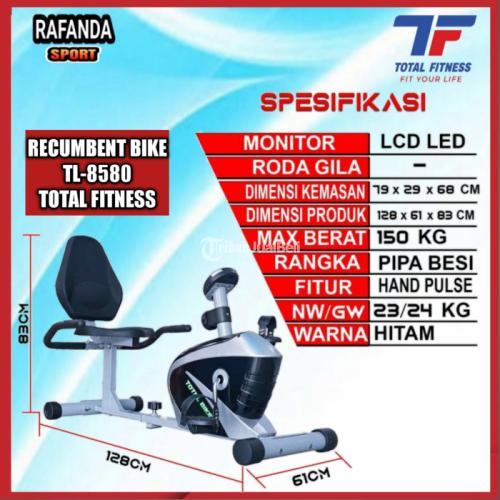 Sepeda Statis Terapi Recumben TLdi8580 Maks Pengguna 150Kg Warna Hitam ...