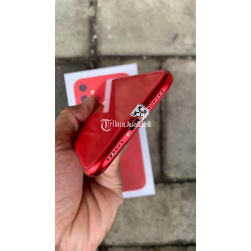 HP iPhone 11 128 GB Bekas Siap Pakai Bergaransi Warna Merah Fullset di ...