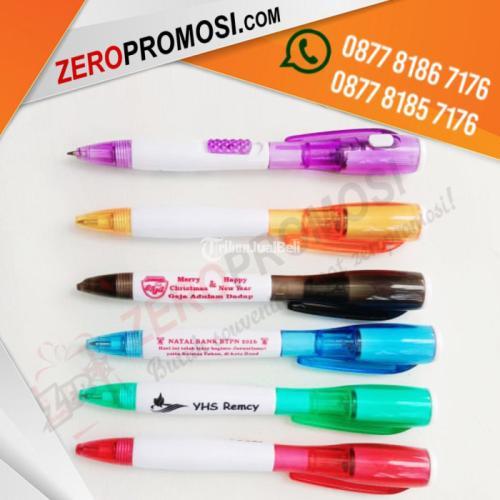 Souvenir Pulpen Senter Natal Custom Tulisan di Tangerang - Tribun JualBeli