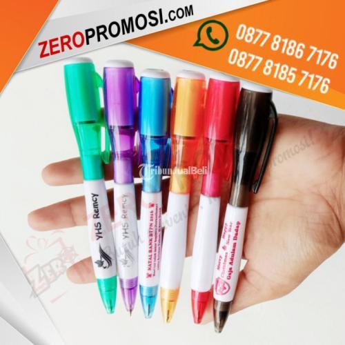 Souvenir Pulpen Senter Natal Custom Tulisan di Tangerang - Tribun JualBeli