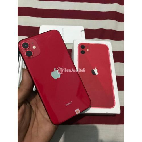 HP iPhone 11 64GB Merah Seken BH 85% Siap Pakai di Surabaya Utara ...
