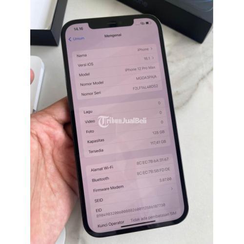 HP iPhone 12 Pro Max 128GB Biru Seken Bergaransi Siap Pakai di Denpasar ...