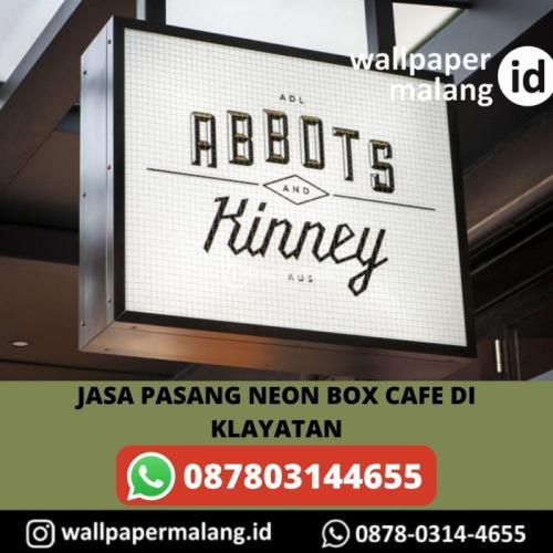 Jasa Pasang Neon Box Cafe di Klayatan di Malang - Tribun JualBeli