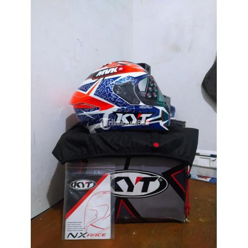 Helm Fullface KYT NX Race Isaac Vinales Blue EQRS Size XL Fullset Bekas ...