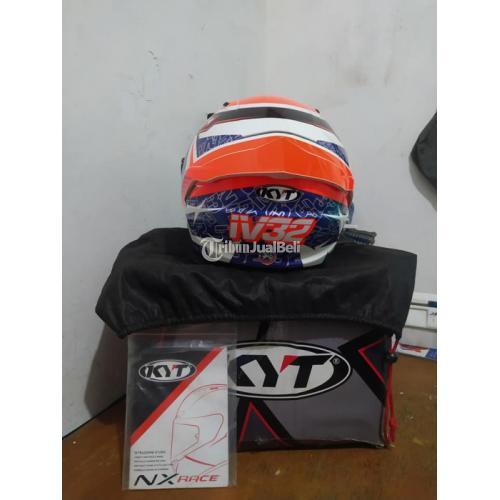 Helm Fullface KYT NX Race Isaac Vinales Blue EQRS Size XL Fullset Bekas ...