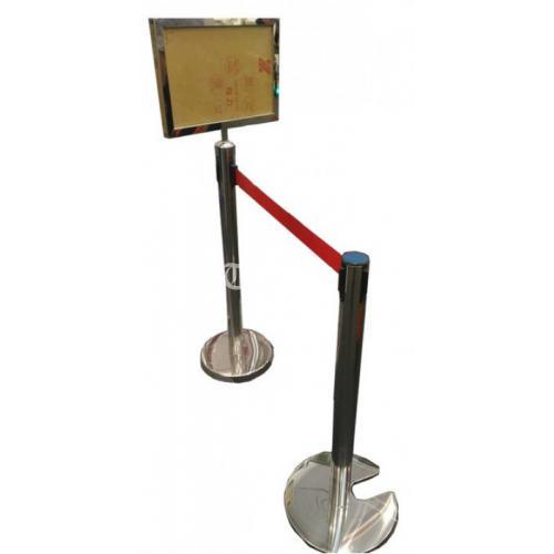 Sign Frame Potrait Landscape Signage, Poster Papan Tiang Antrian Iklan ...