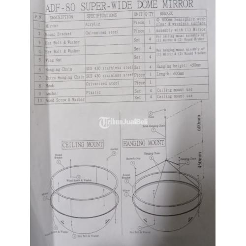 Convex mirror full dome,kaca cermin cembung kubah lingkaran - Tribun ...