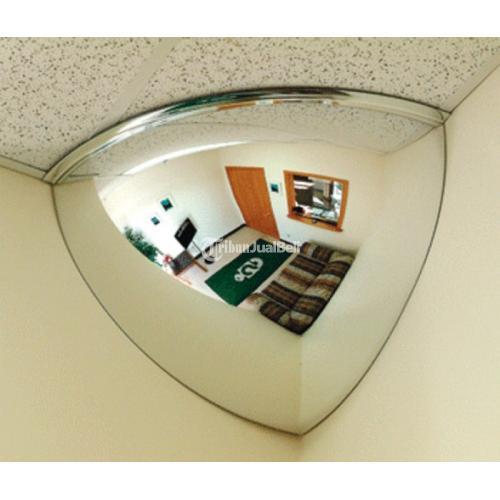 Quarter dome mirror corner convex security,cermin Persimpangan sudut ...