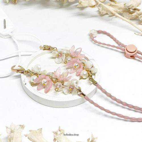 Strap Mask Hijab 2in1 Panjang 70 Cm Tali Karet Elastis Free Box di ...