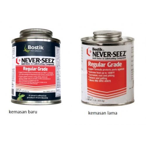 Neverdiseez anti seize regular grade bostik,pelumas ulir - Tribun JualBeli
