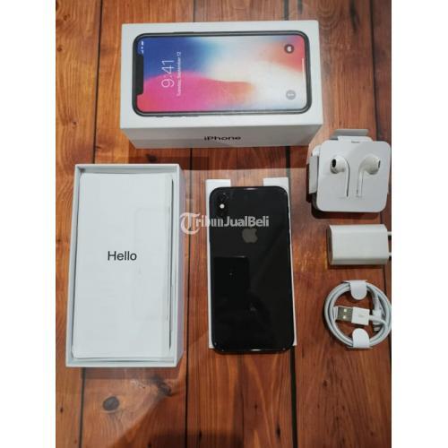 HP Apple iPhone X 64G Grey Bekas PA/A Fullset No HF Aman Normal All ...