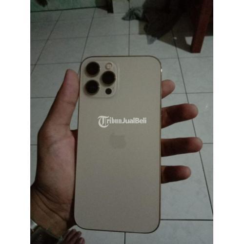 HP iPhone 12 Pro Max 128GB Gold Fullset Box Second Mulus No Minus di ...