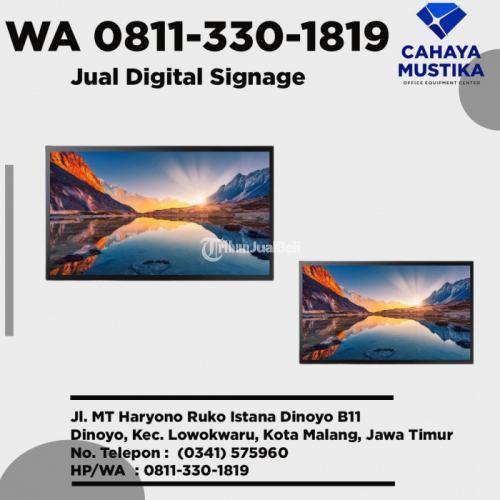 Outdoor Digital Signage Displays Menampilkan Informasi Publik di ...