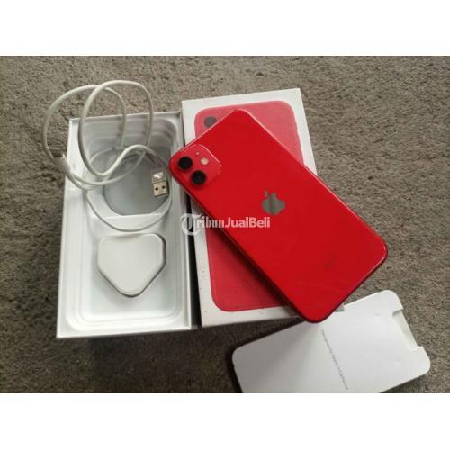 HP iPhone 11 64GB Warna Merah Bekas Fullset Like New Bisa TT di ...