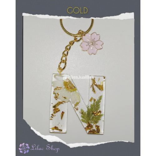 Gantungan Kunci Resin Bunga dan Daun Asli Cantik Handmade di Cimahi ...