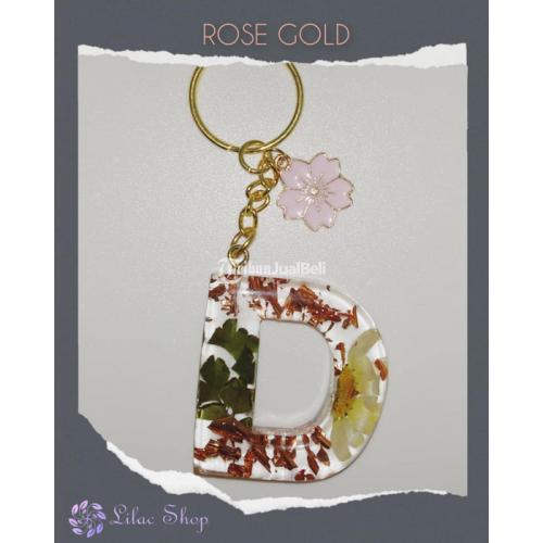 Gantungan Kunci Resin Bunga dan Daun Asli Cantik Handmade di Cimahi ...