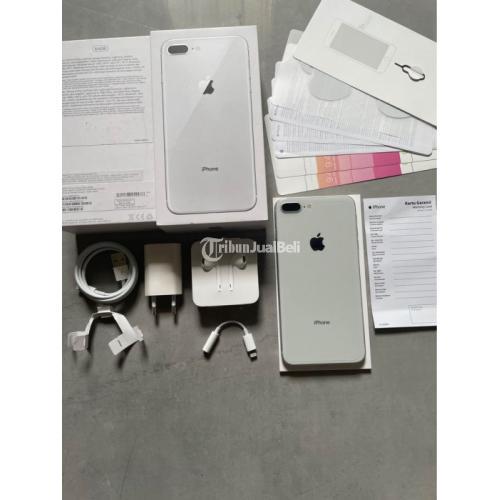 HP iPhone 8 Plus 64GB Ex iBox Silver Fullset Mulus No Minus di Surabaya ...
