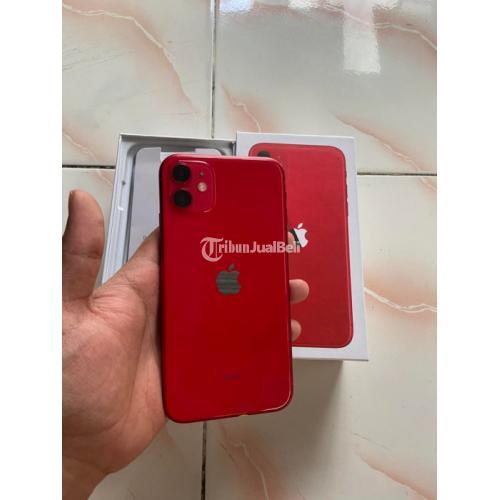 Hp Iphone 11 64GB Warna Merah Second Fullset Mulus Bergaransi di ...