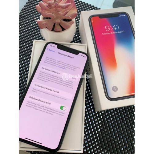 Hp Iphone X 64GB Second Grey Fullset No Minus Siap Pakai di Denpasar ...