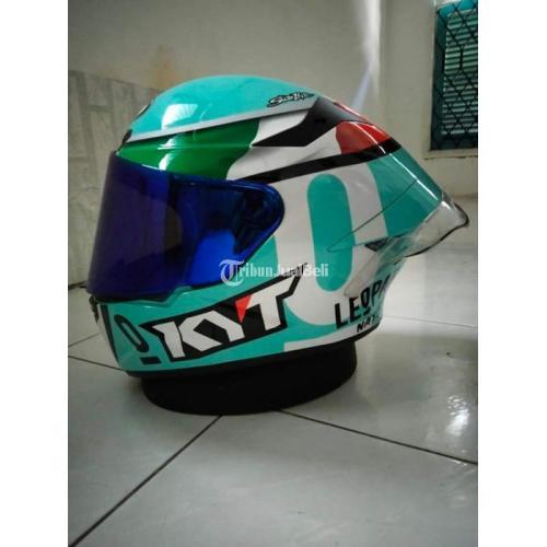 Helm FullfaceKYT TTC Leopard Size L Bekas Visor Iridium Blue Spoiler 3D ...