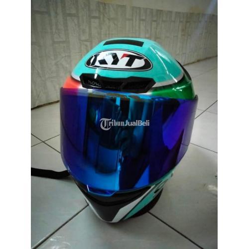Helm FullfaceKYT TTC Leopard Size L Bekas Visor Iridium Blue Spoiler 3D ...