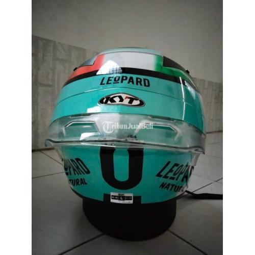 Helm FullfaceKYT TTC Leopard Size L Bekas Visor Iridium Blue Spoiler 3D ...