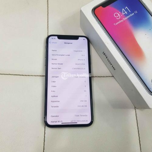 HP iPhone X 256GB Black Fullset Second No Minus Mulus di Semarang ...