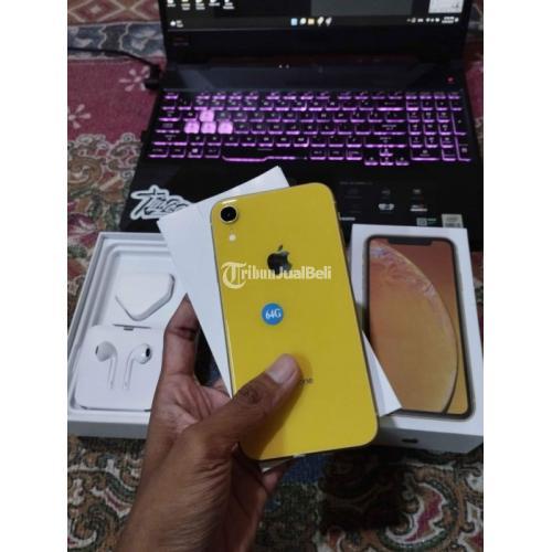 HP Iphone XR 64GB Kuning Seken Fullset Like New di Bantul - Tribun JualBeli