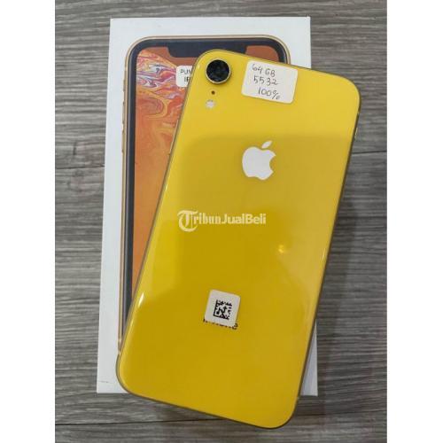 HP iPhone XR 64GB Kuning Beragaransi Fullset Seken di Yogyakarta ...
