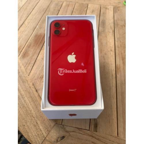 HP iPhone 11 64GB Normal Fullset Merah Siap Pakai Seken di Yogyakarta ...