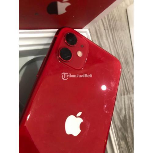 HP iPhone 11 64GB Merah Fullset Seken Bergaransi No Minus Siap Pakai di ...