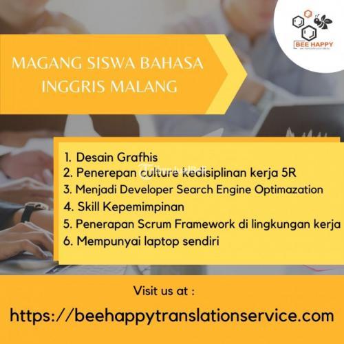 Info Magang Mahasiswa Bahasa Inggris di Malang - Tribun JualBeli