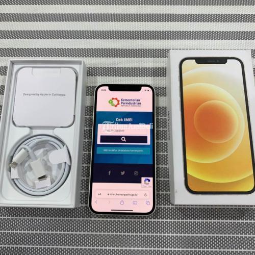 HP iPhone 12 Mini 128GB White IMEI Aman Sen Mulus Baterai 90% di ...