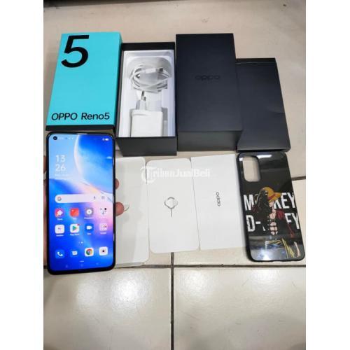 HP Oppo Reno 5 8+5/128GB Bekas Fullset No HF Normal di Jakarta Selatan ...
