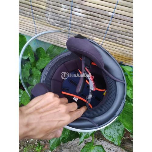 Helm INK Dynamic Solid White Size XL Bekas Mulus Visor Bening Busa Rapi ...