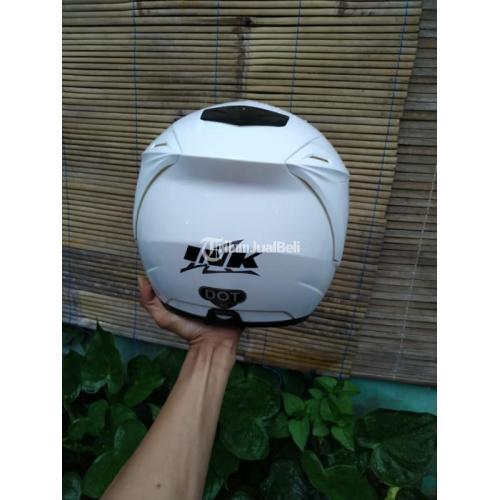 Helm INK Dynamic Solid White Size XL Bekas Mulus Visor Bening Busa Rapi ...