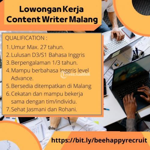 Lowongan Kerja Content Writer di Malang - Tribun JualBeli