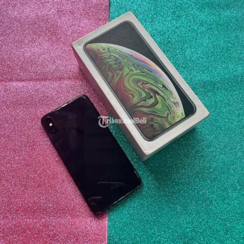 HP iPhone XS Max 64 GB Bekas Fullset Siap Pakai Baterai Awet Normal di Makassar - Tribun JualBeli