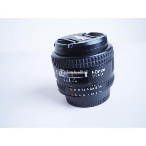 Lensa Fix Nikon 50mm F1.4 AFD Seken Bebas Jamur Siap Pakai di Tangerang - Tribun JualBeli
