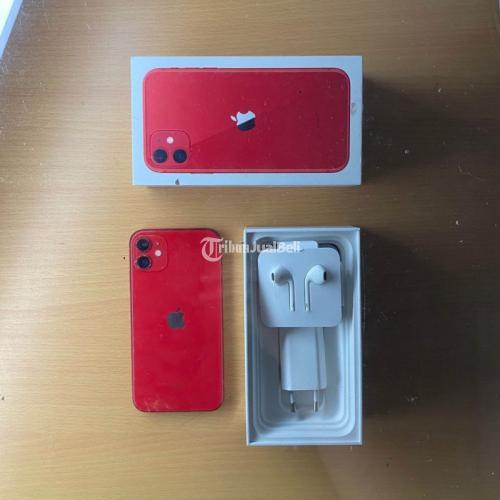 HP iPhone 11 128 GB Bekas Warna Merah Harga Nego Siap Pakai di ...