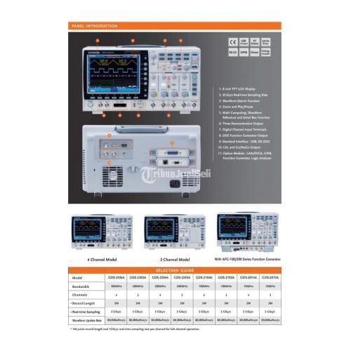 GW Instek GDSdi2072A 70MHz 2diChannel Digital Storage Oscilloscope di Tangerang Selatan - Tribun ...