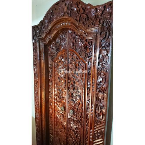 Pintu Lobby Villa Gebyok Full Ukir Ukiran Khas Style Motif Bali Etnik ...
