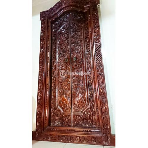Pintu Lobby Villa Gebyok Full Ukir Ukiran Khas Style Motif Bali Etnik ...